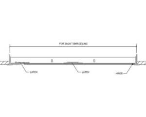 24 x 24 Security Access Panel for Suspended Ceilings - WB TB-SEC 1250 ...