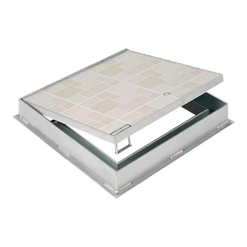 42 x 42 Recessed Aluminum Floor Hatch for Concrete or Tile - WB R-TPS ...