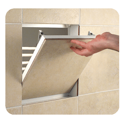 Touch Latch Access Panel / Door for Tile | WB DWAL 414