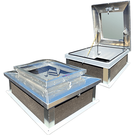 Galvanized Steel Roof Hatch / Door with Dome / Skylight | WB RH-D