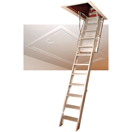 Pull-Down Roof Hatch Access Ladder / Stairway | WB Super Simplex