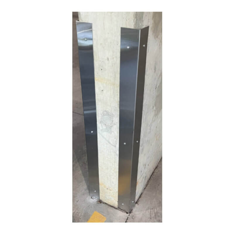 1" x 1" x 96" Stainless Steel Corner Guards - WB CG-SS 750 Protection ...